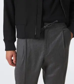 LARDINI Wool And Cashmere Slim Pants