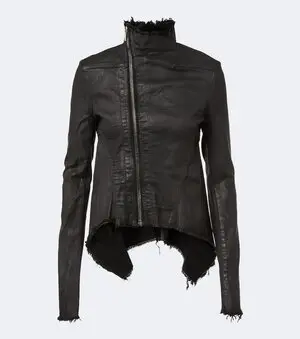 Rick Owens Naska Gary Cotton-blend Denim Jacket - Black