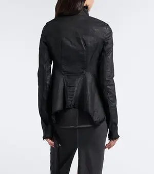 Rick Owens Naska Gary Cotton-blend Denim Jacket - Black