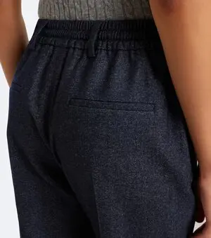 Eleventy Wool-blend Tapered Pants