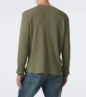 Ralph Lauren Waffle-knit Cotton Henley Shirt