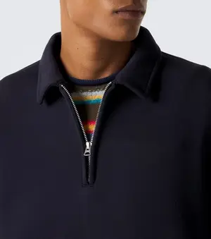Sacai Cotton-blend Polo Sweatshirt