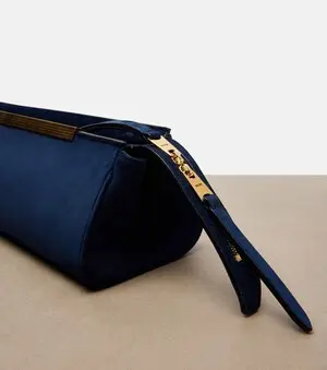 Khaite Donna Suede Clutch