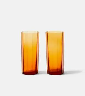 NASONMORETTI Dodeca Set Of 2 Highball Glasses - Transparent