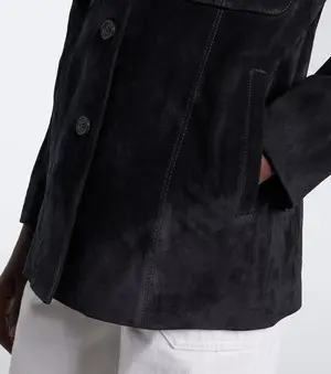 NILI LOTAN Dominic Suede Jacket