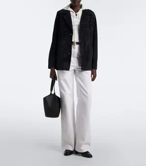 NILI LOTAN Dominic Suede Jacket