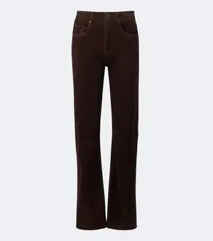 ARMA Suede Straight Pants - Brown