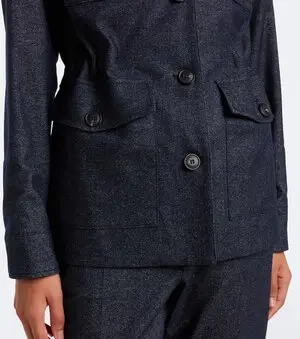 Eleventy Wool, Cotton, And Cashmere-blend Jacket
