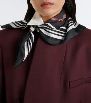 JOSEPH Danica Printed Silk Twill Scarf