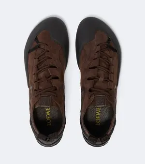 Loewe Grip Anagram Suede Sneakers