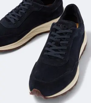 Fedeli Suede-trimmed Sneakers