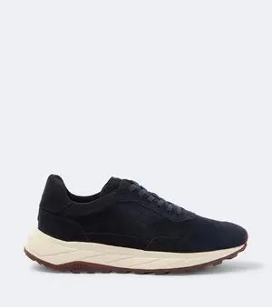 Fedeli Suede-trimmed Sneakers