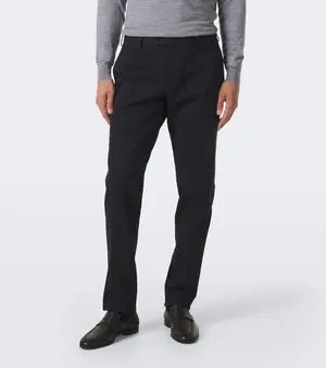LARDINI Cotton-blend Slim Pants