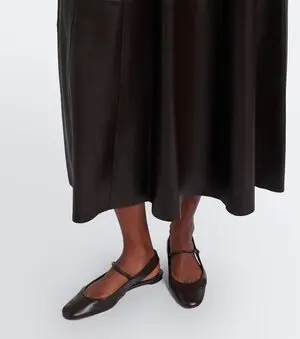 ARMA Eleni Suede Midi Skirt