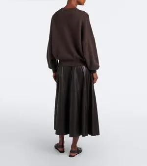ARMA Eleni Suede Midi Skirt