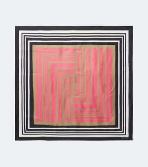 JOSEPH Zenza Printed Silk Twill Scarf - Multicoloured
