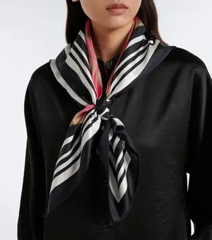 JOSEPH Zenza Printed Silk Twill Scarf