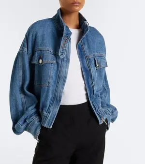 Sportmax Denim Bomber Jacket