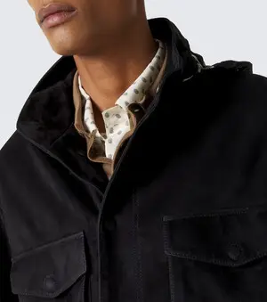 TOM FORD Hooded Suede Field Jacket