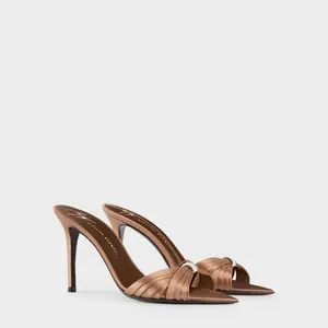 GIUSEPPE ZANOTTI Lumière Mule 90 - Nude