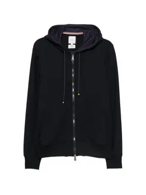 Paul Smith Cotton Blend Hoodie - Blue