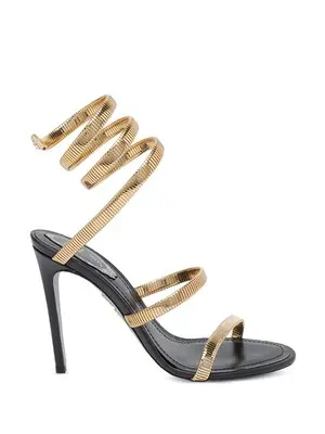 Rene Caovilla Juniper Heel Sandals - Gold
