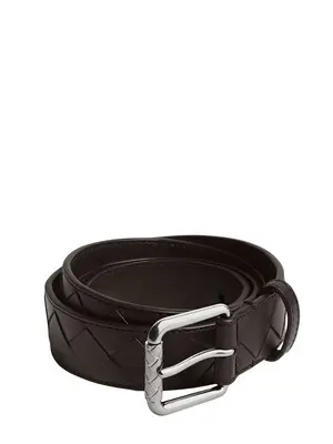Bottega Veneta Leather Belt - Brown