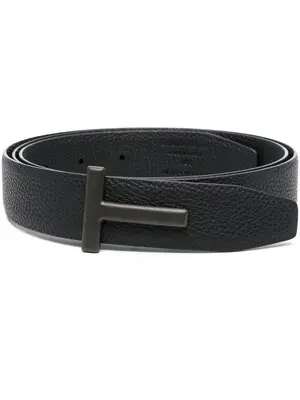 TOM FORD Leather Belt - Black