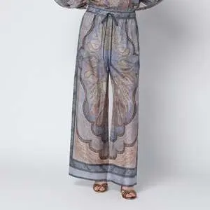 Zimmermann Wanderlust Trousers With Tapestry Print - Multicolor