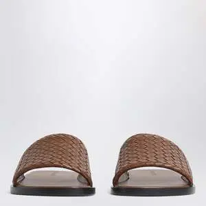 Bottega Veneta Elio Woven Leather Mules