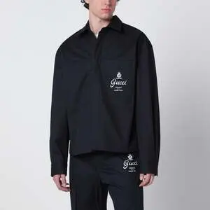 Gucci Ink Printed Cotton Twill Shirt