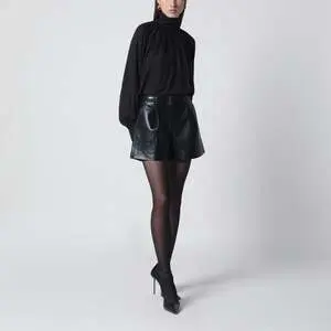 ANINE BING Leather Blend Shorts