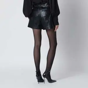 ANINE BING Leather Blend Shorts