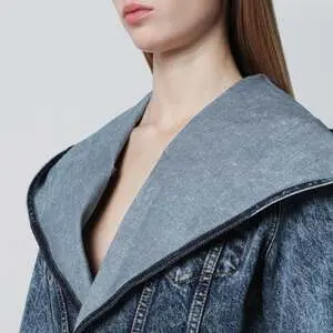 Alaïa Denim Hooded Jacket