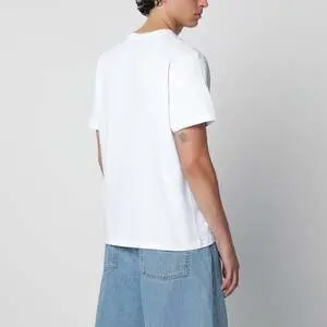 AMI Paris Cotton T-shirt With Embroidered De Cœur Motif - White