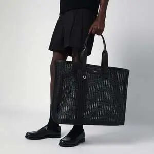 Dolce & Gabbana Adamo Shopping Bag In Woven Mesh
