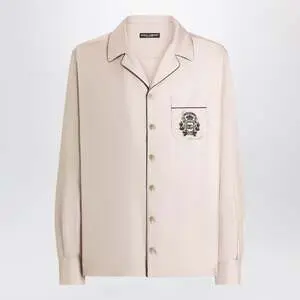 Dolce & Gabbana Silk Shirt With Embroidery