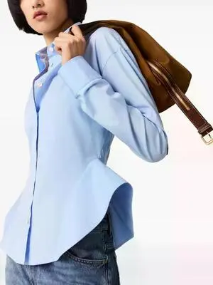 Stella McCartney Peplum-waist Shirt - Blue
