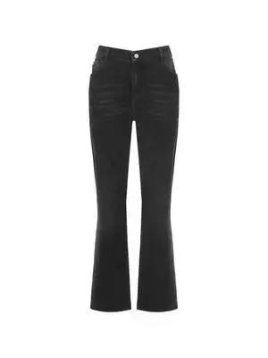 Marella Raw-cut Cropped Flared Jeans