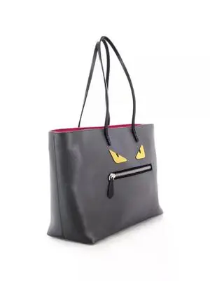 Fendi Monster Roll Leather Medium Tote Bag