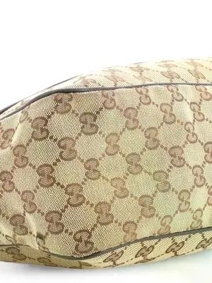 Gucci Web Strap Flap Messenger Gg Canvas Medium Crossbody Bag