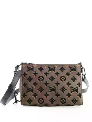 LOUIS VUITTON Triangle Messenger Monogram Tuffetage Canvas Crossbody Bag