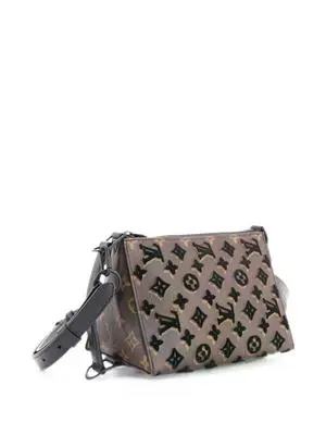 LOUIS VUITTON Triangle Messenger Monogram Tuffetage Canvas Crossbody Bag