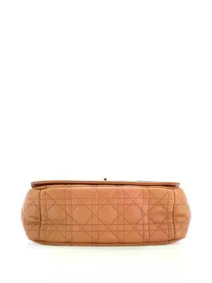Dior Caro Bag Cannage Quilt Calfskin Medium Crossbody Bag - Brown