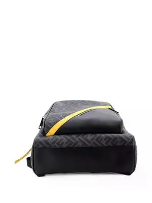 Fendi Front Pocket Zucca Coated Canvas And Leather Large Backpack