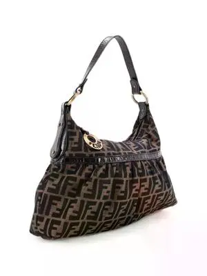 Fendi Chef Zucca Canvas Large Hobo Bag