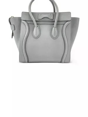 Celine 2010s Luggage Micro Handbag - Grey