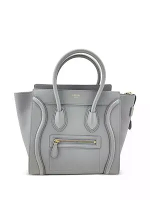 Celine Luggage Micro Handbag - Grey