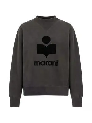 Isabel Marant Étoile Moby Logo-print Sweatshirt - Black