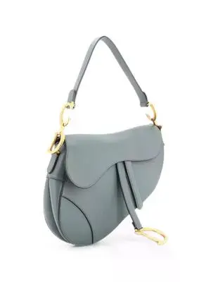 Dior Saddle Handbag Leather Medium Shoulder Bag - Green